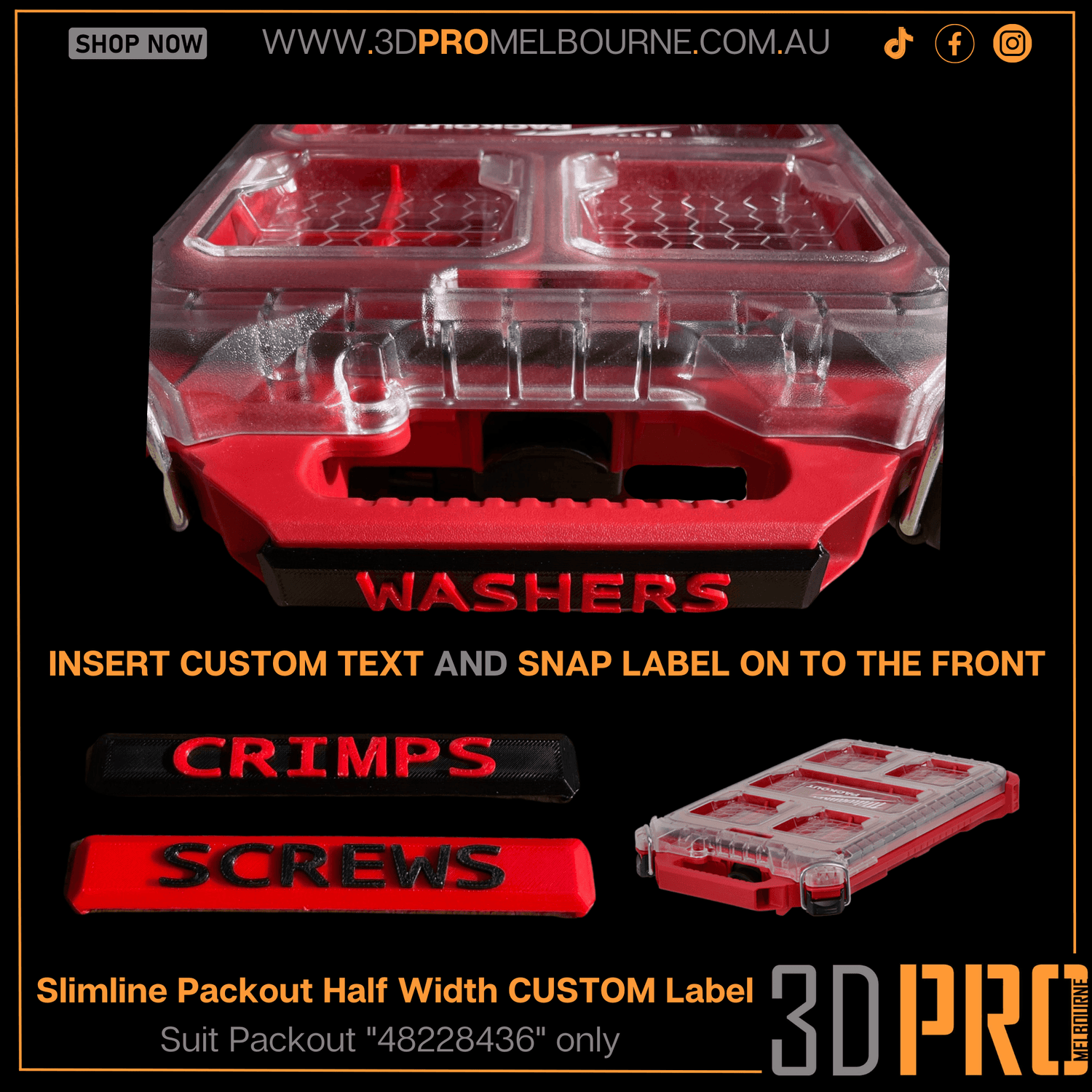 3D Pro | PackOut Shelving and 3D Printed Tradie Accessories