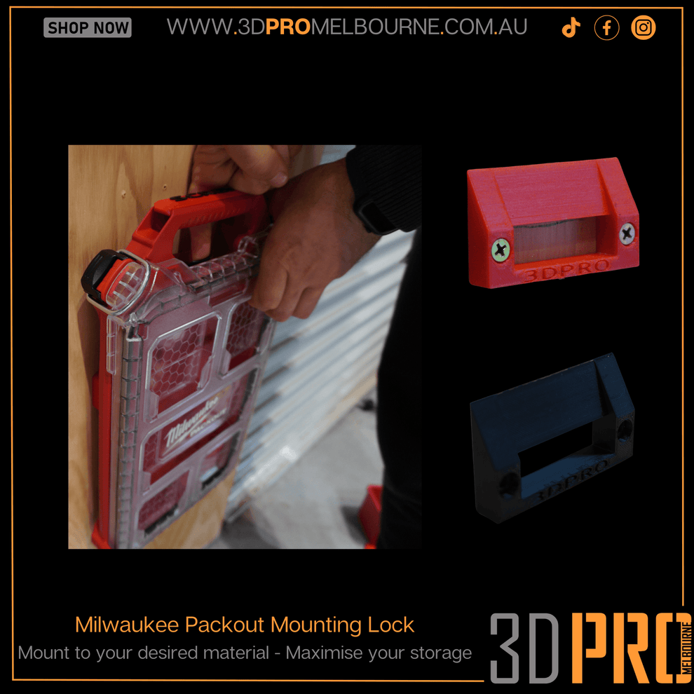 Shop with us for Milwaukee Packout mounting lock | 3D Pro