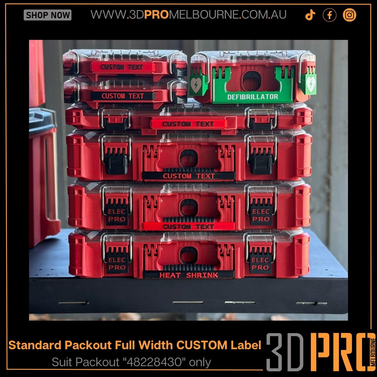 3D Pro | PackOut Shelving and 3D Printed Tradie Accessories