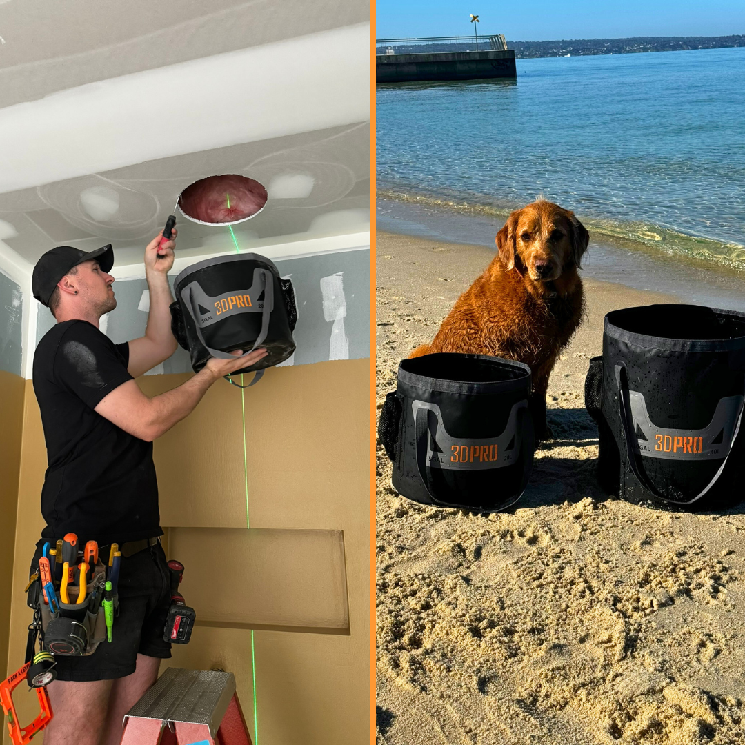 Folding buckets - collapsable/watertight/20litre and 40litre