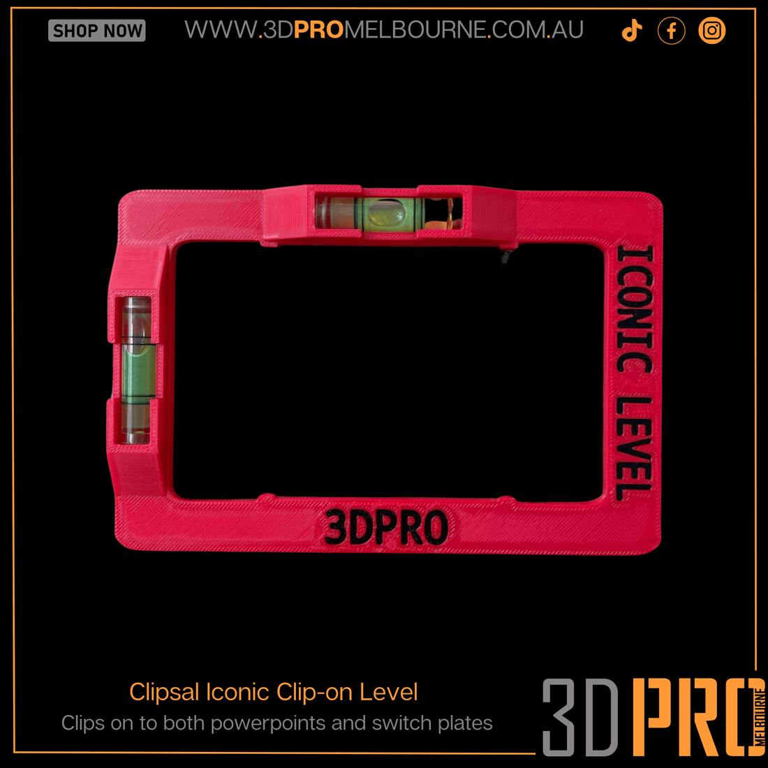 Shop with us for Clipsal Iconic clip-on level | 3D Pro