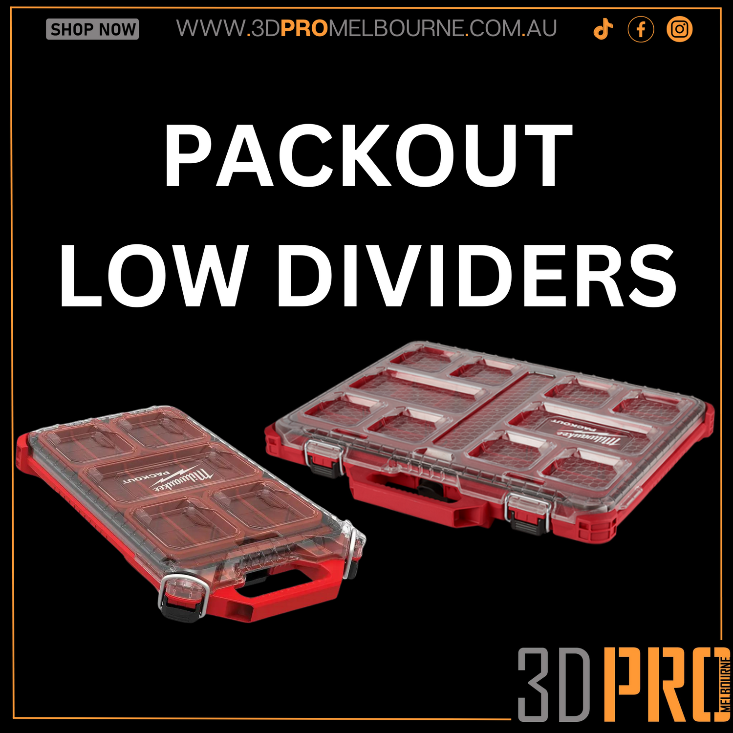 3D Pro | PackOut Shelving and 3D Printed Tradie Accessories