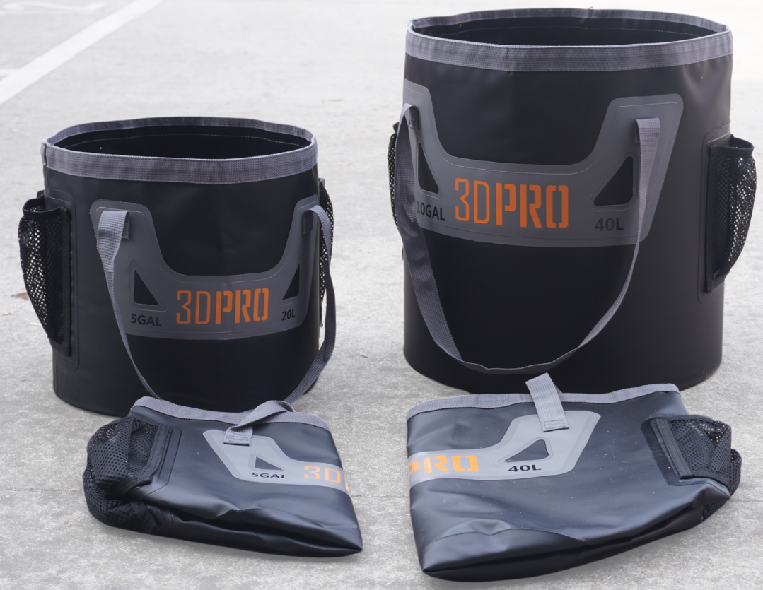 Folding buckets - collapsable/watertight/20litre and 40litre